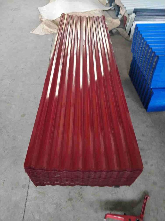Structural 76mm Pre Painted Corrugated Roofing Sheet GI Corrugated ... Structural 76mm Pre Painted Corrugated Roofing Sheet GI Corrugated ...